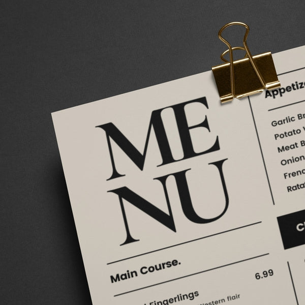 Custom Menu Printing, Restaurant & Takeout Menus | Peppermint – Print ...